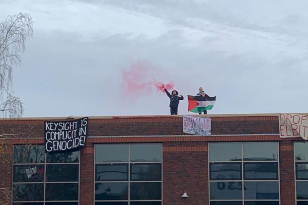 Two women arrested after staging protest on Winnersh Triangle roof