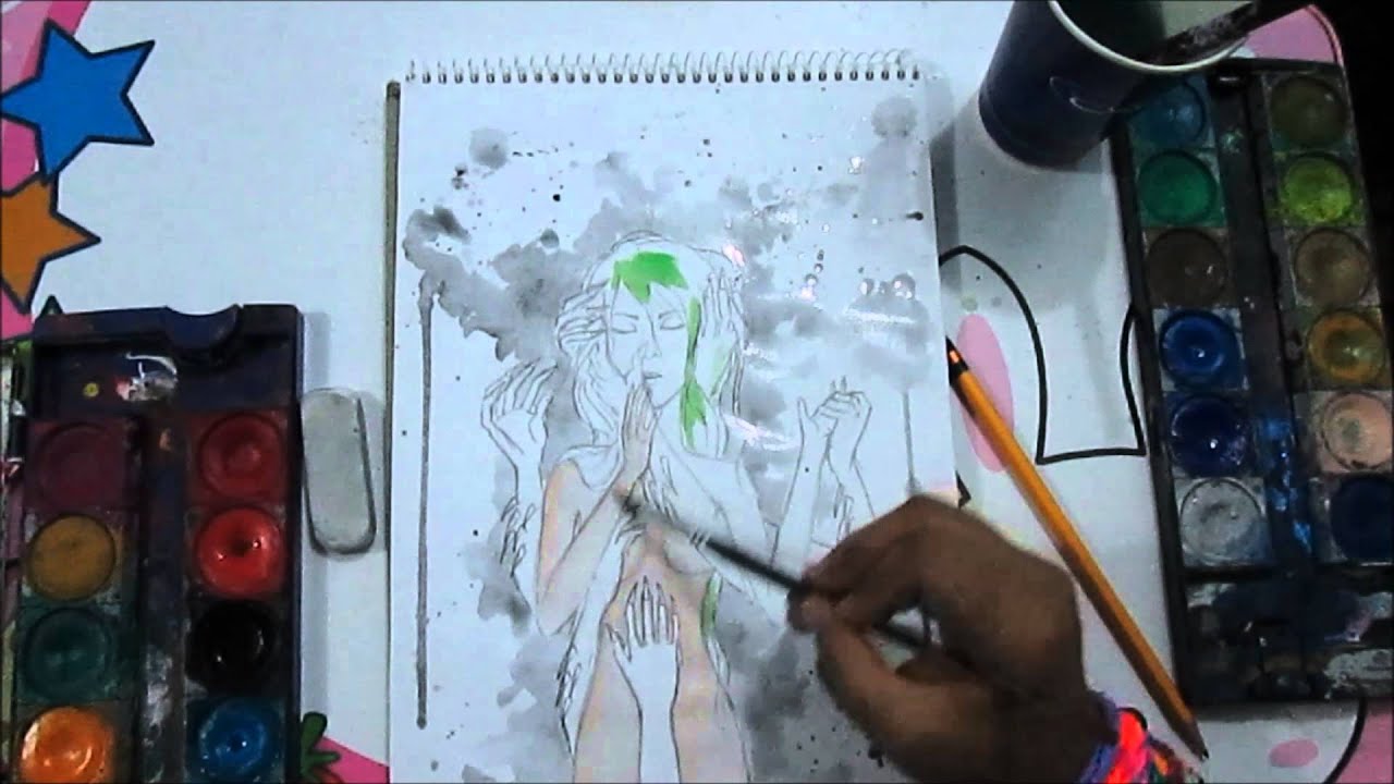 Speed painting - "Monsters in love"