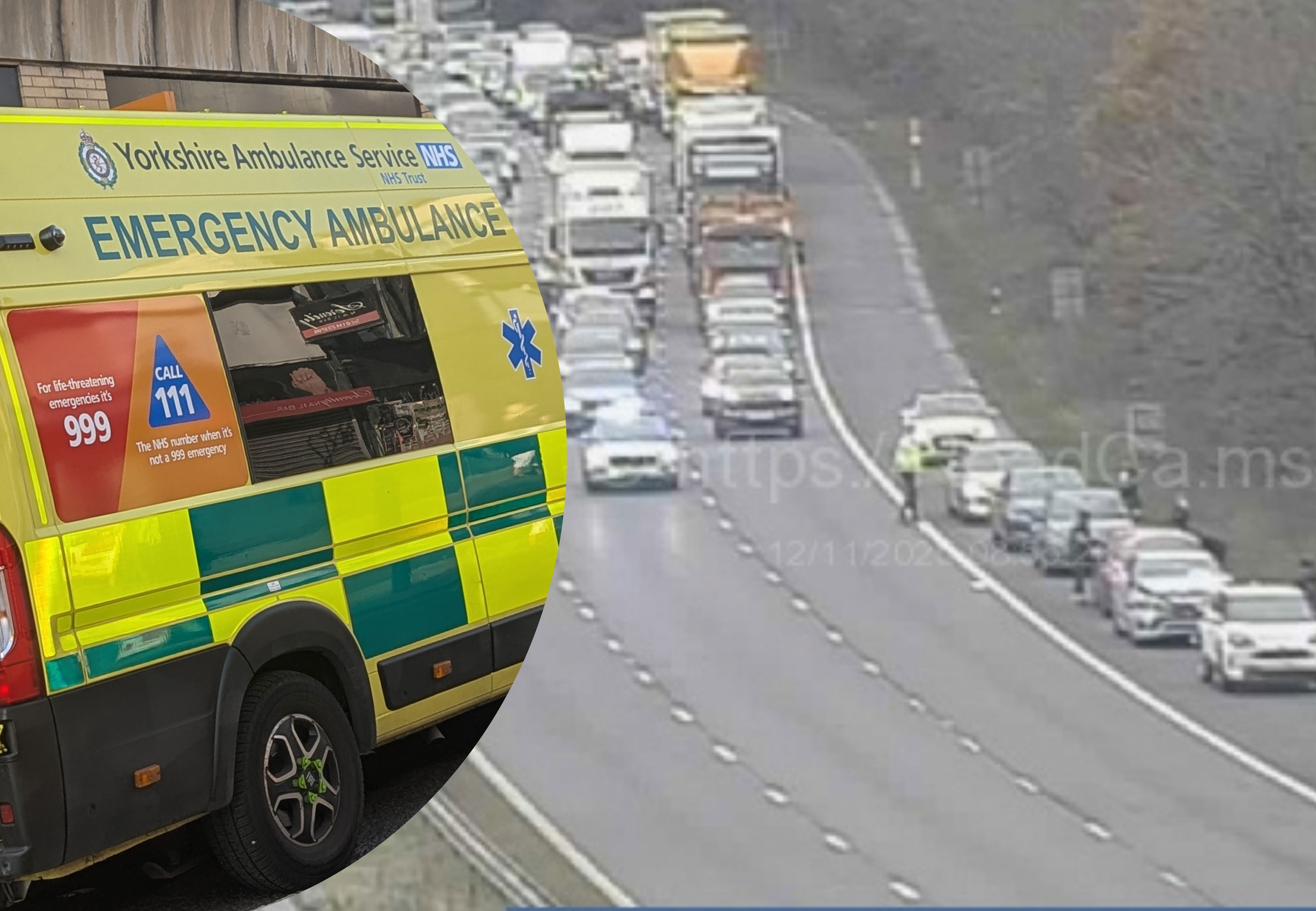 Eight vehicle M1 pile-up causes rush hour traffic near Sheffield and ...
