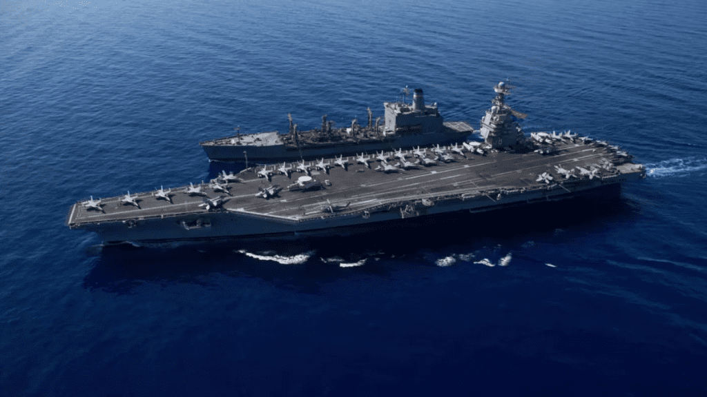 USS Gerald R. Ford leads massive U.S. strike group near Venezuela ...