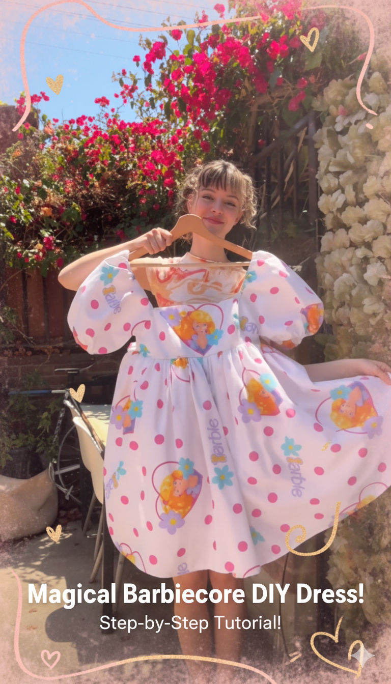 My Upcycled Barbie Bedsheet Collection: Creative DIY Fashion