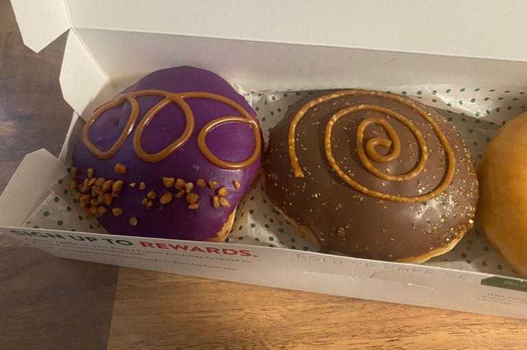 I tried two new Quality Street-flavoured doughnuts and couldn't finish one