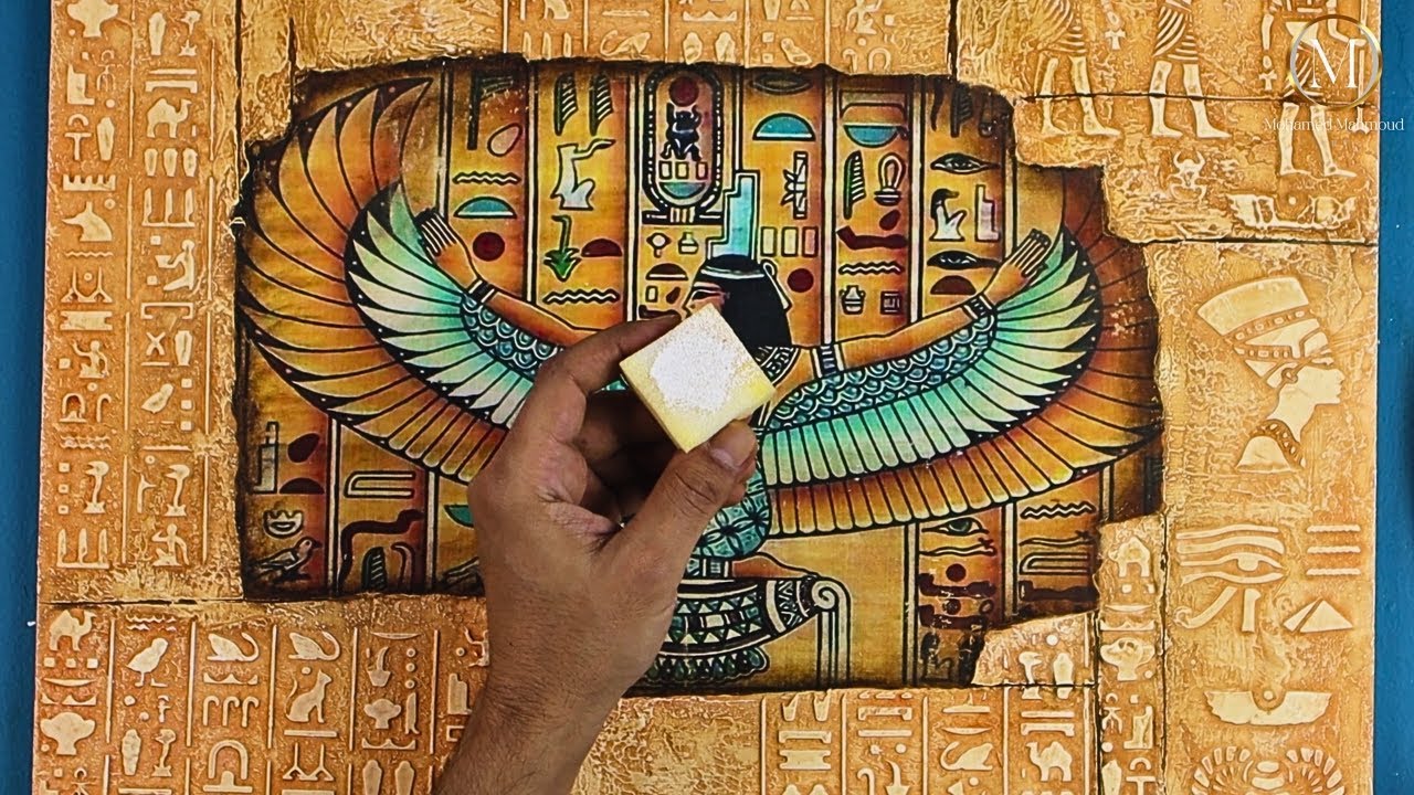 Create an ancient Egyptian masterpiece: Step-by-step mixed media art ...