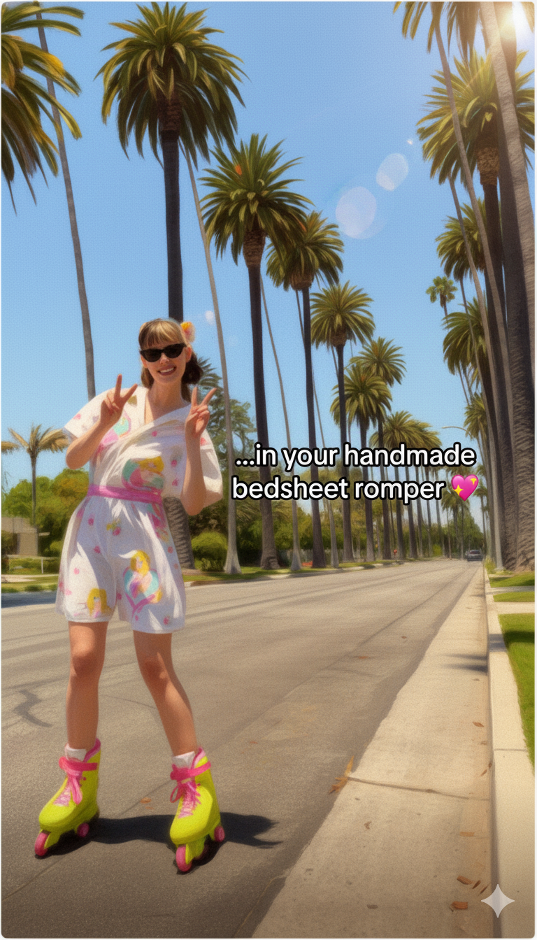 How I Turned Old Materials into a Stunning Barbie Movie-Inspired Outfit