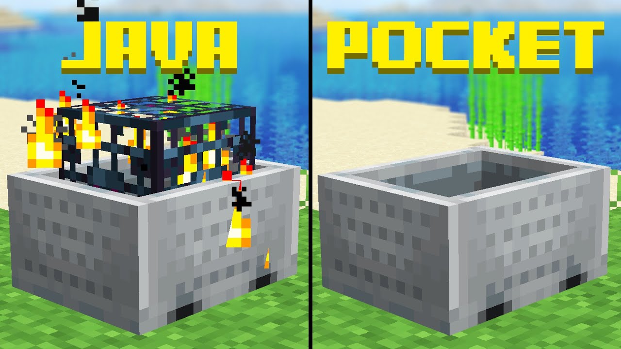 25 updates different between Minecraft versions