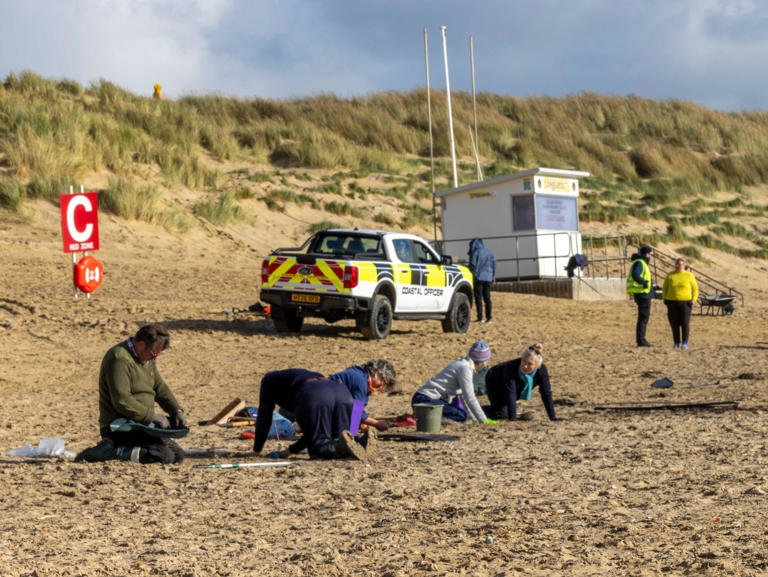 How millions of toxic plastic beads washed up on famous British beach ...