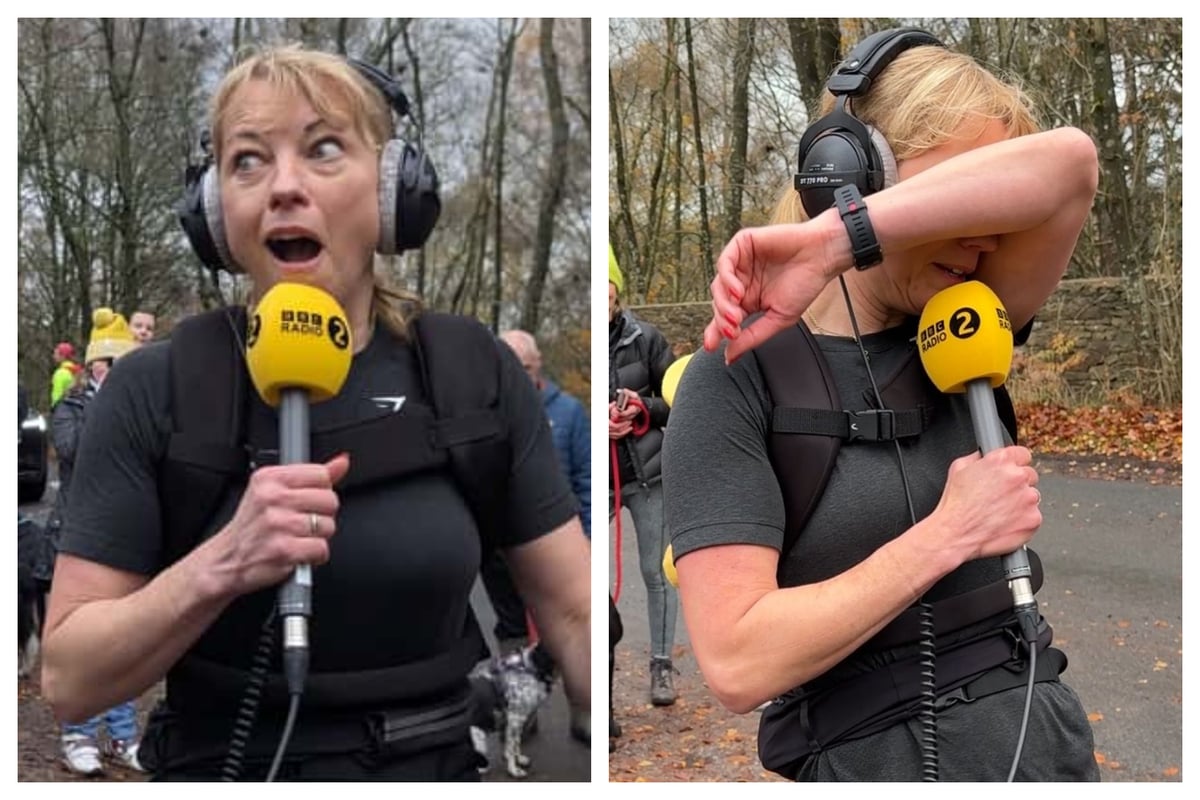 Sara Cox sobs as she's told Children In Need challenge has raised £1m