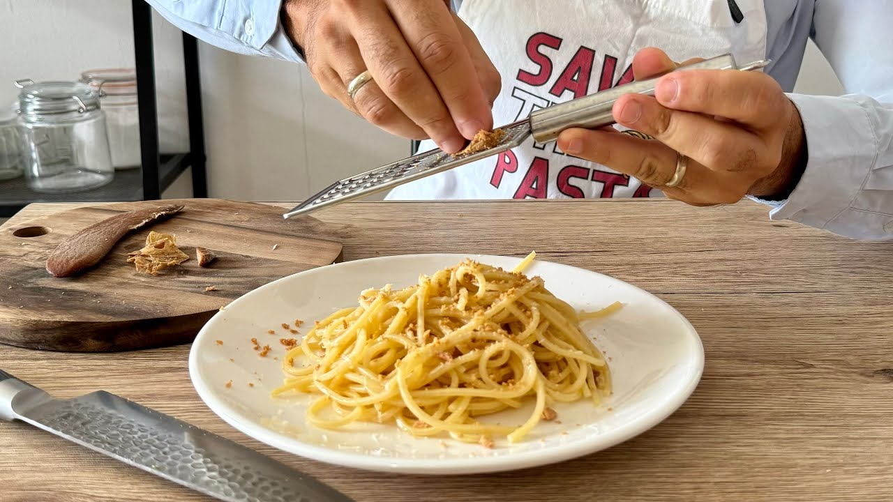 Spaghetti With Homemade Bottarga Recipe