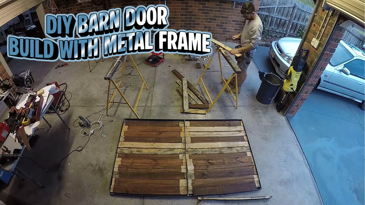 Building a Modern Barn Door with a Metal Frame