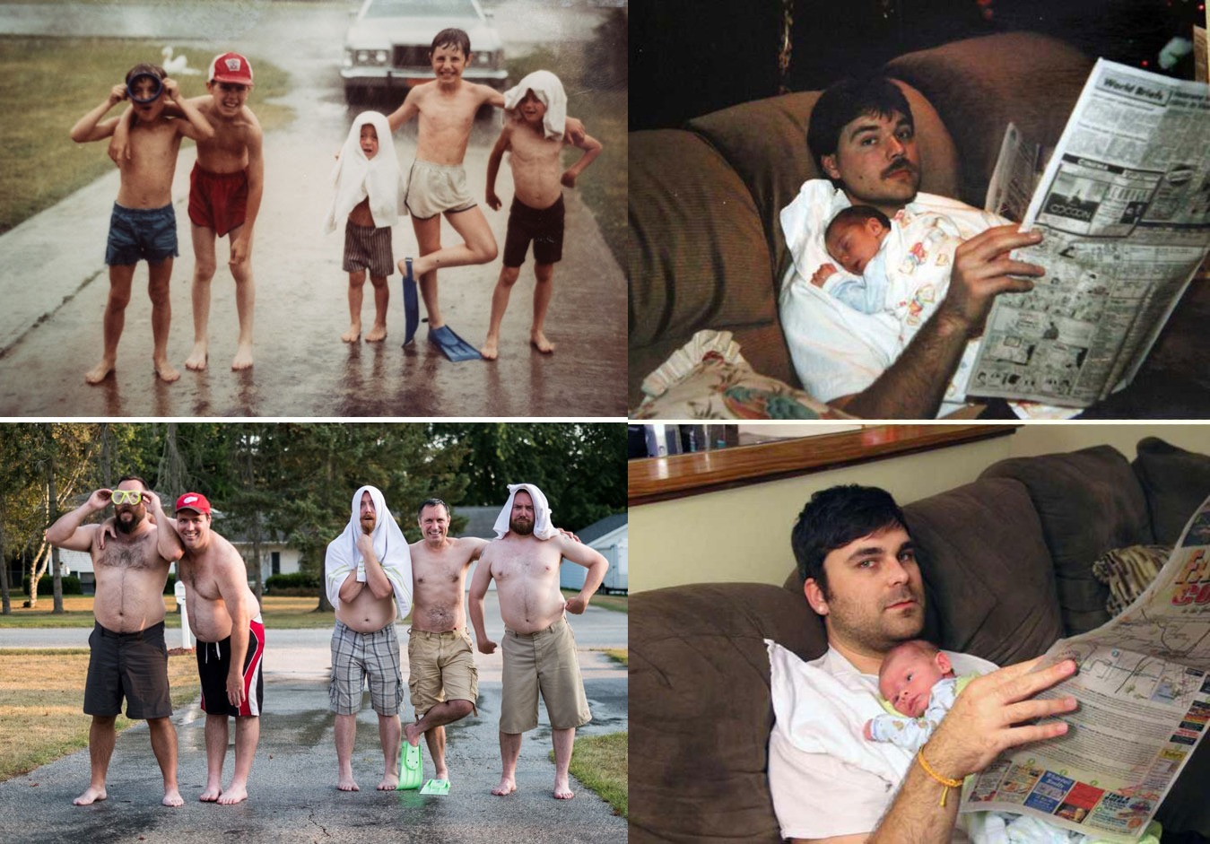 25 Family Photo Recreations That Will Melt Your Heart