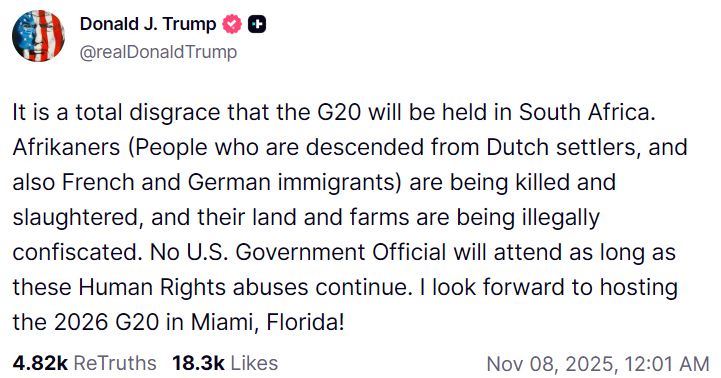 ‘Terrible things happening’: Boks become ‘white genocide’ meme