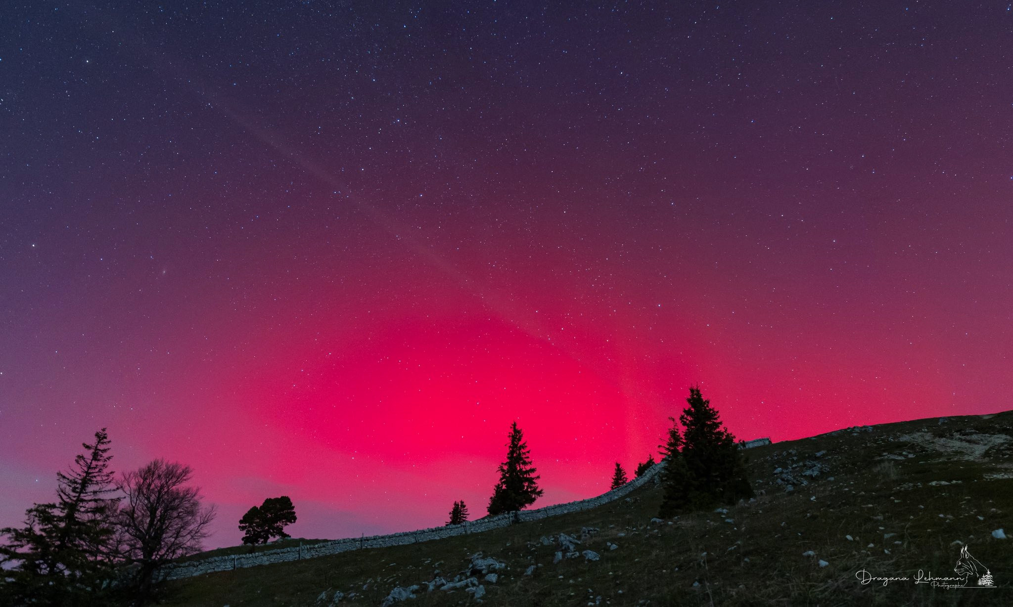 La Suisse a été éblouie par des aurores boréales d’une rare intensité