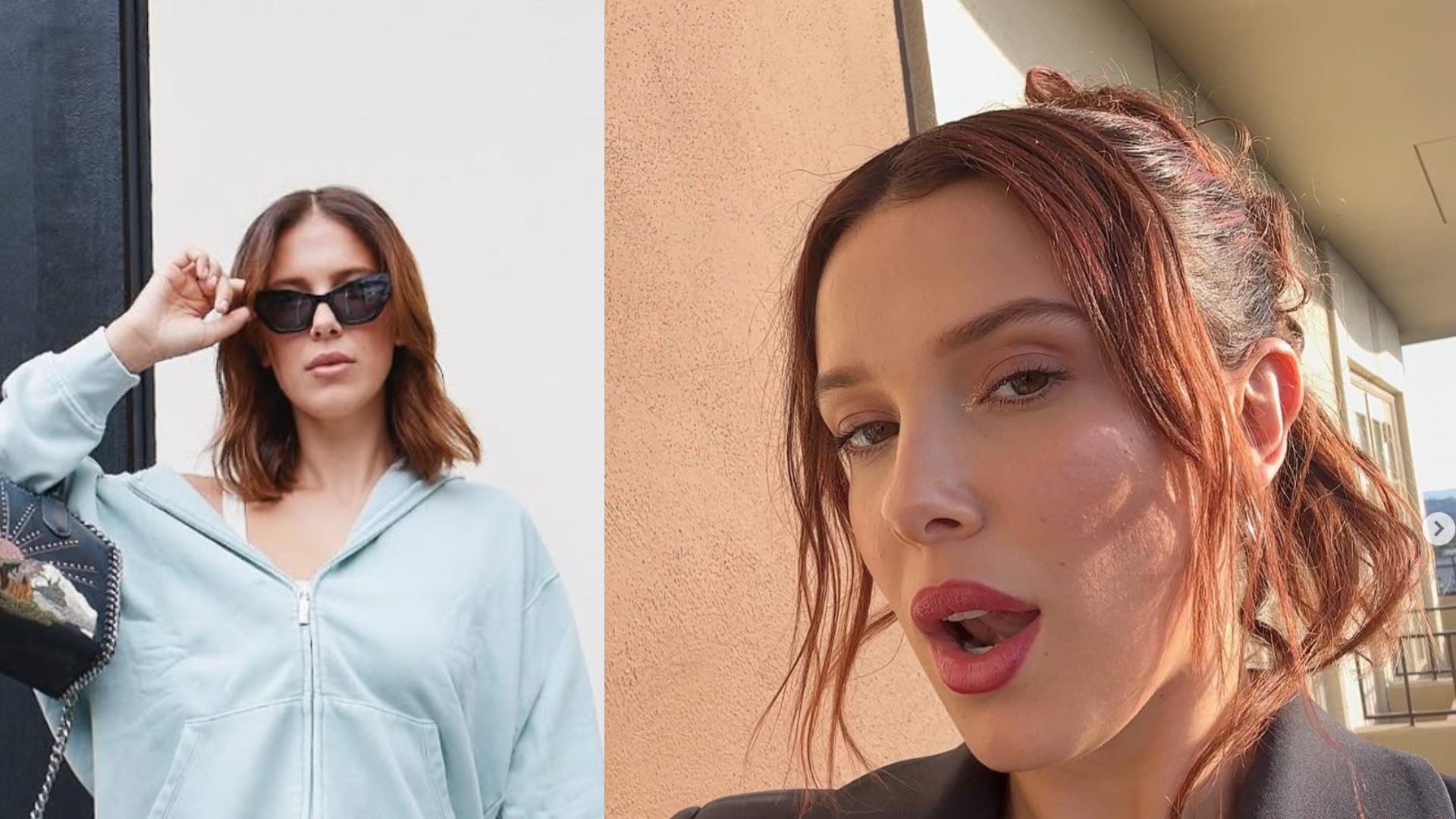 "Dark cherry hair": Millie Bobby Brown adopts this fall's trendy hair color
