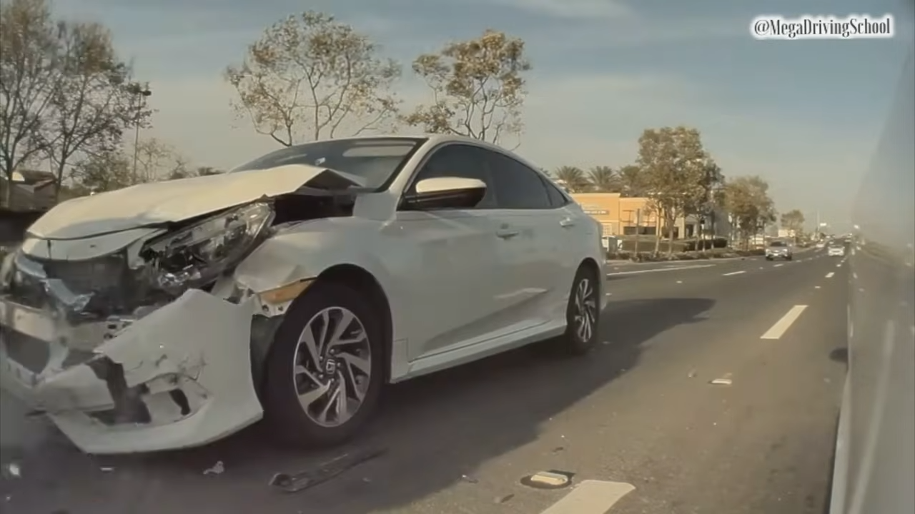 Crazy Speed Sends Car Flying Into Disaster