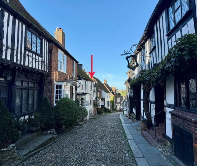 House up for auction in Sussex street named one of the prettiest in England