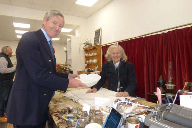 Ribbon-cutting ceremony for new vintage shop and café in Cornwall