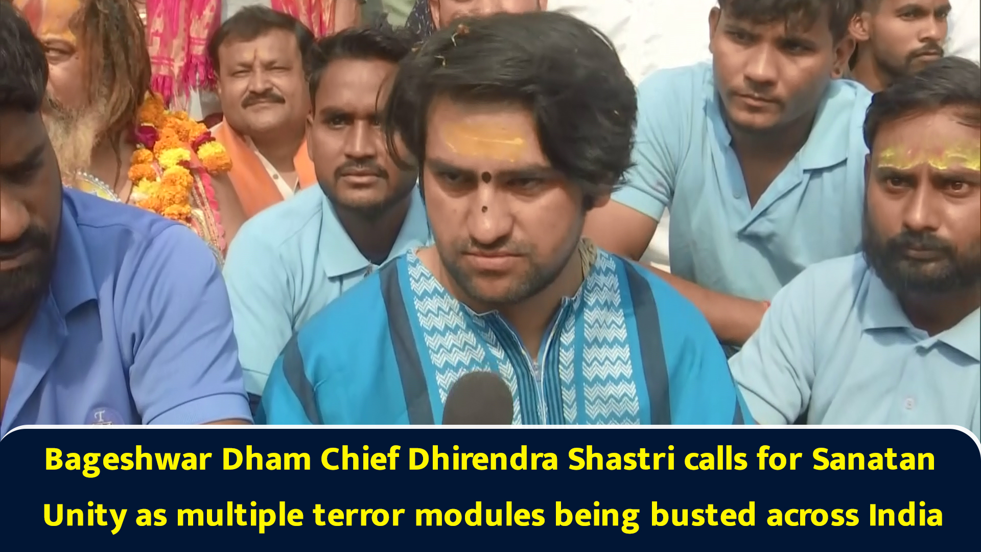 Bageshwar Dham Chief Dhirendra Shastri calls for Sanatan Unity as ...