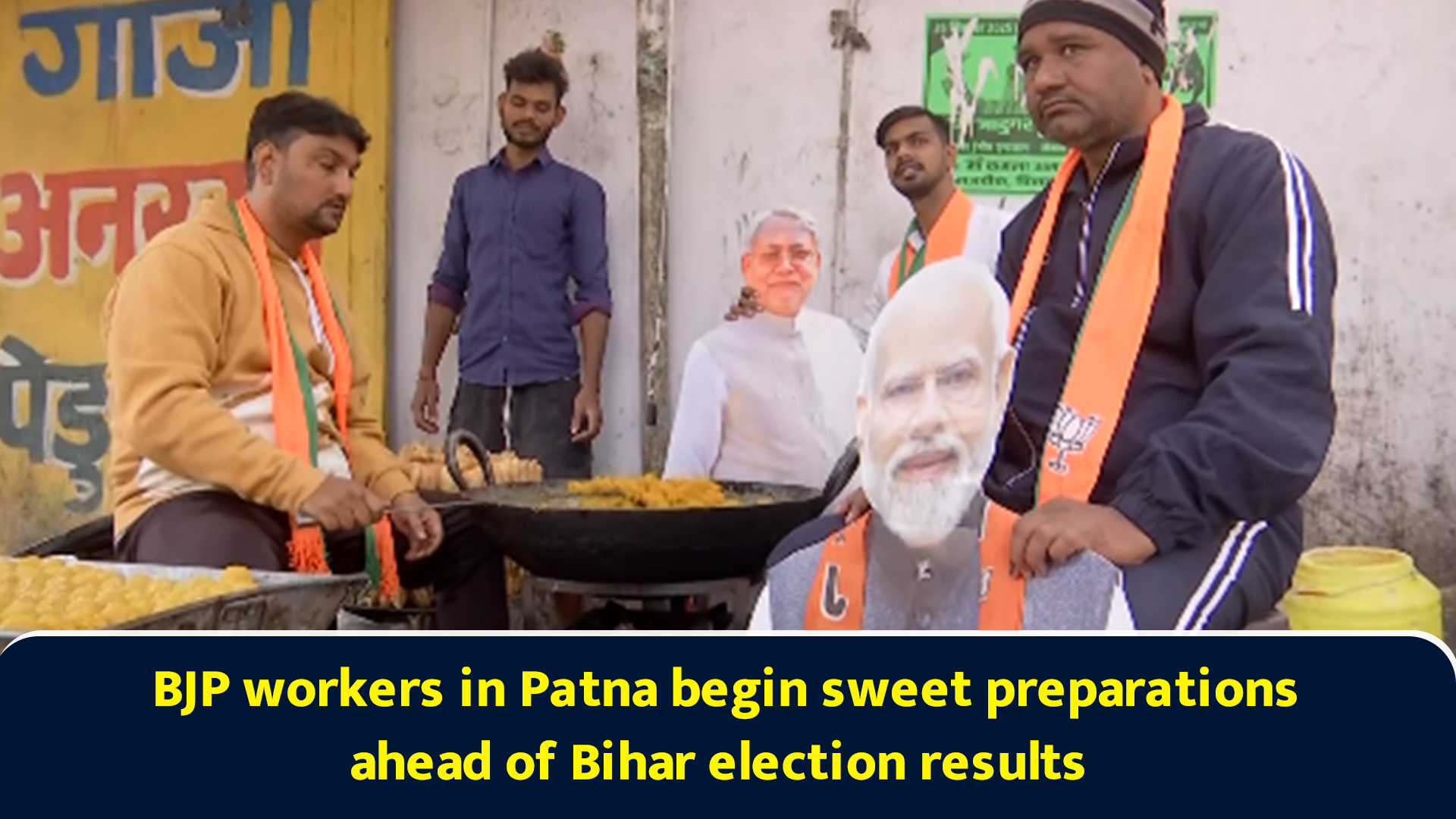 BJP workers in Patna begin sweet preparations ahead of Bihar election ...