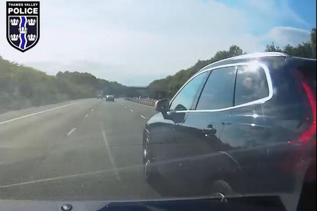 WATCH: Video shows moment dangerous driver caused M40 crash