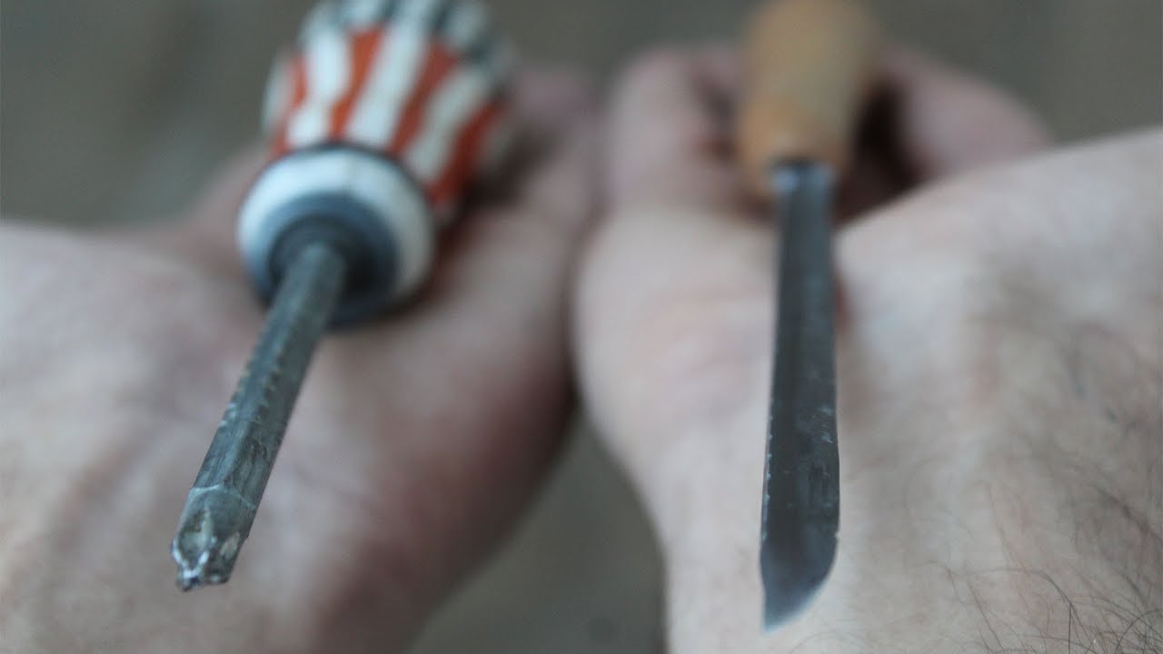 Screwdriver knife homemade tool