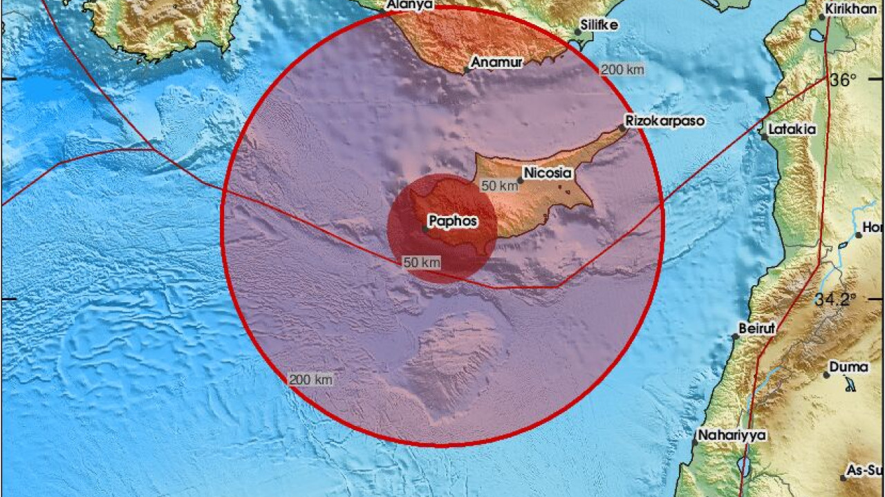 Πανικός στην Κύπρο από τον σεισμό 5,2 Ρίχτερ, κοντά στη Πάφο - Οι ...