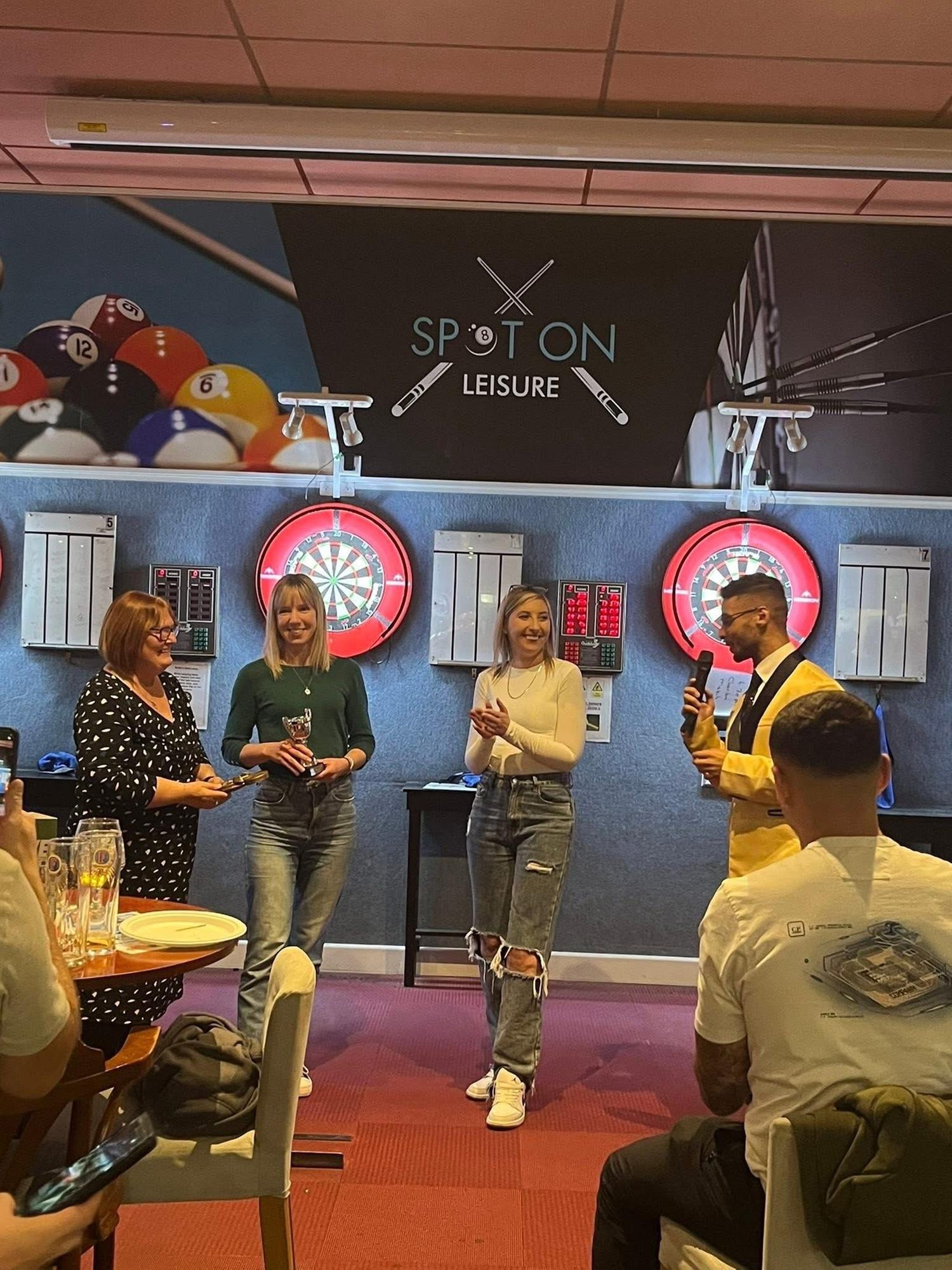 Fallon Sherrock surprises charity fundraisers