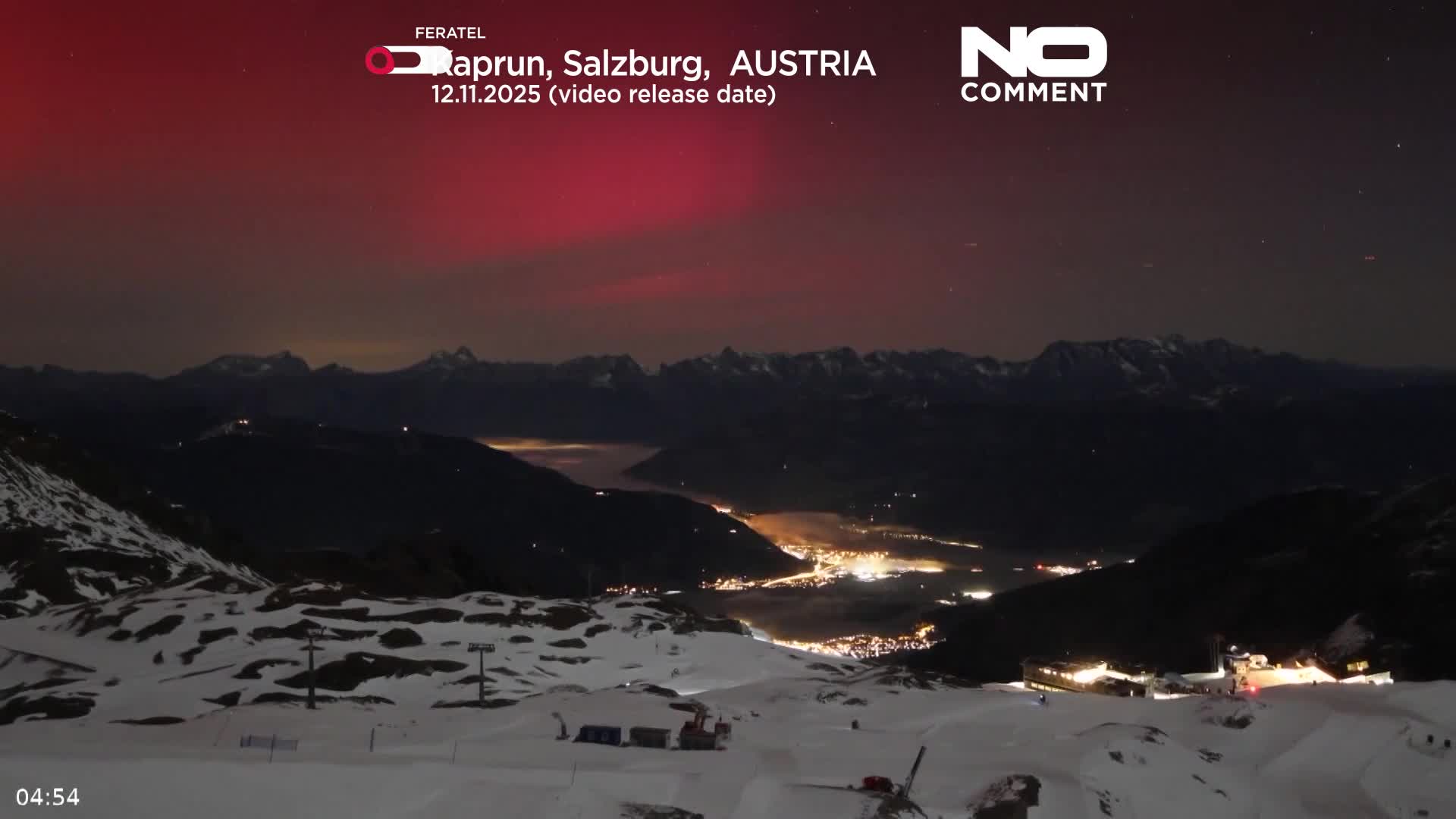 Aurora Borealis: Rare red and pink lights seen across Europe from ...