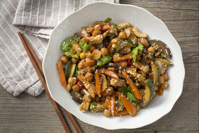 Tempeh with vegetables