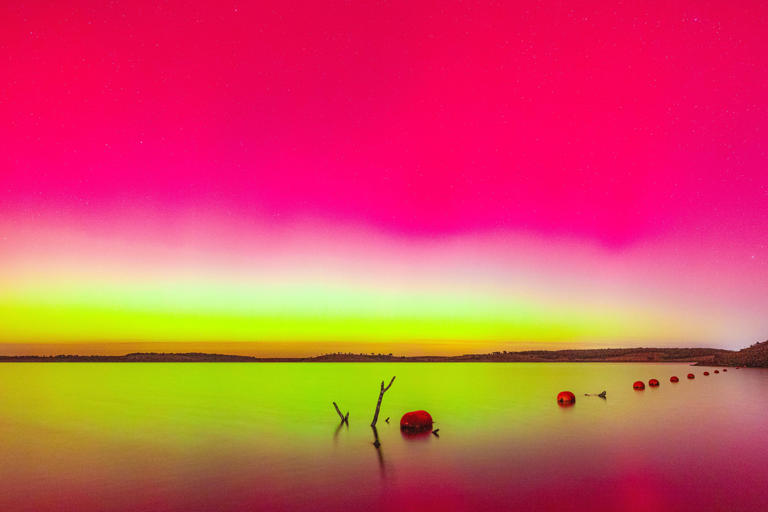 See photos of northern lights dazzling the night sky over North America
