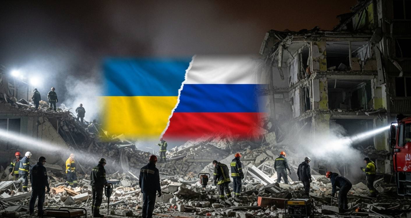 Frappes russes en Ukraine : un immeuble s’effondre à Dnipro, la guerre ...