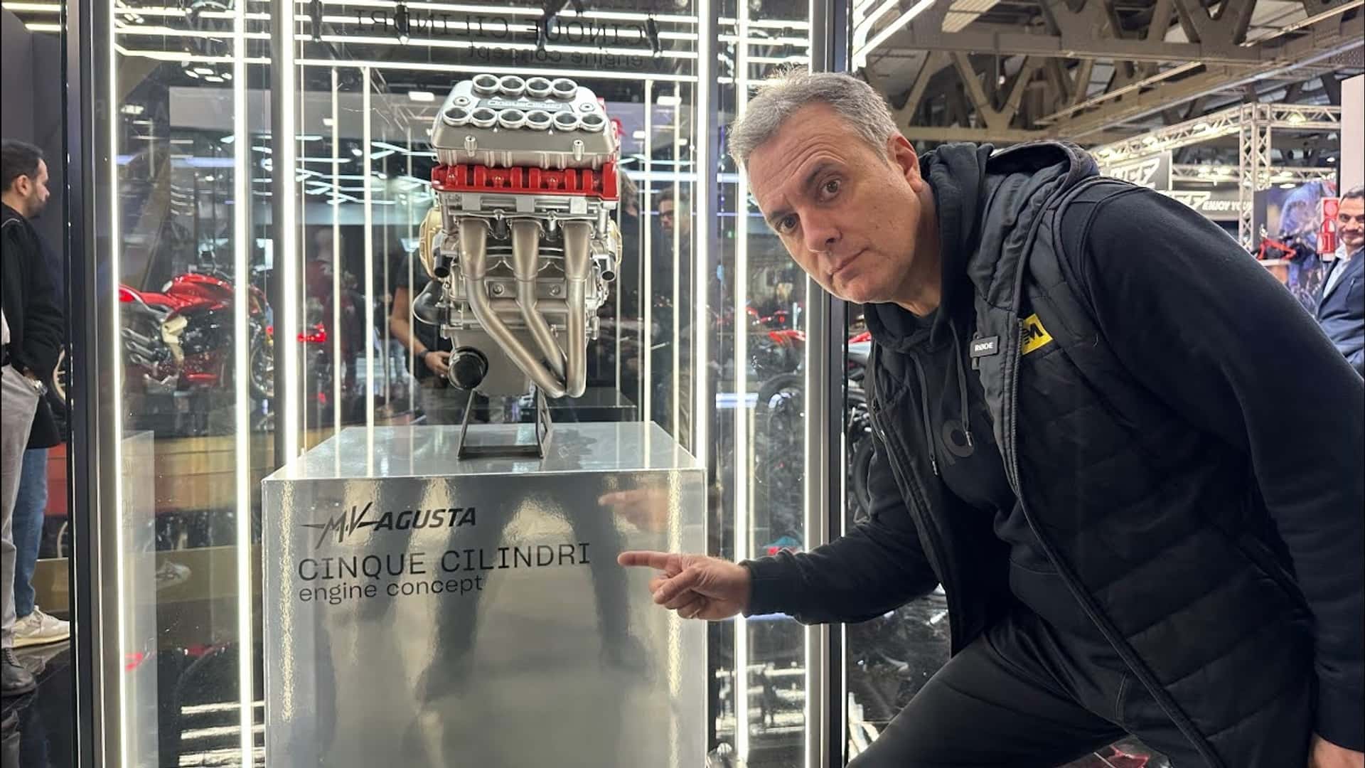 MV Agusta Built a 5-Cylinder Motorcycle Engine That's a Trapezoid?