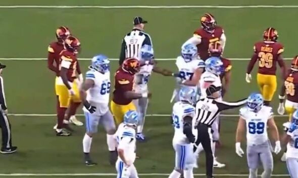 New footage sheds light on Commanders vs Lions incident after NFL ...