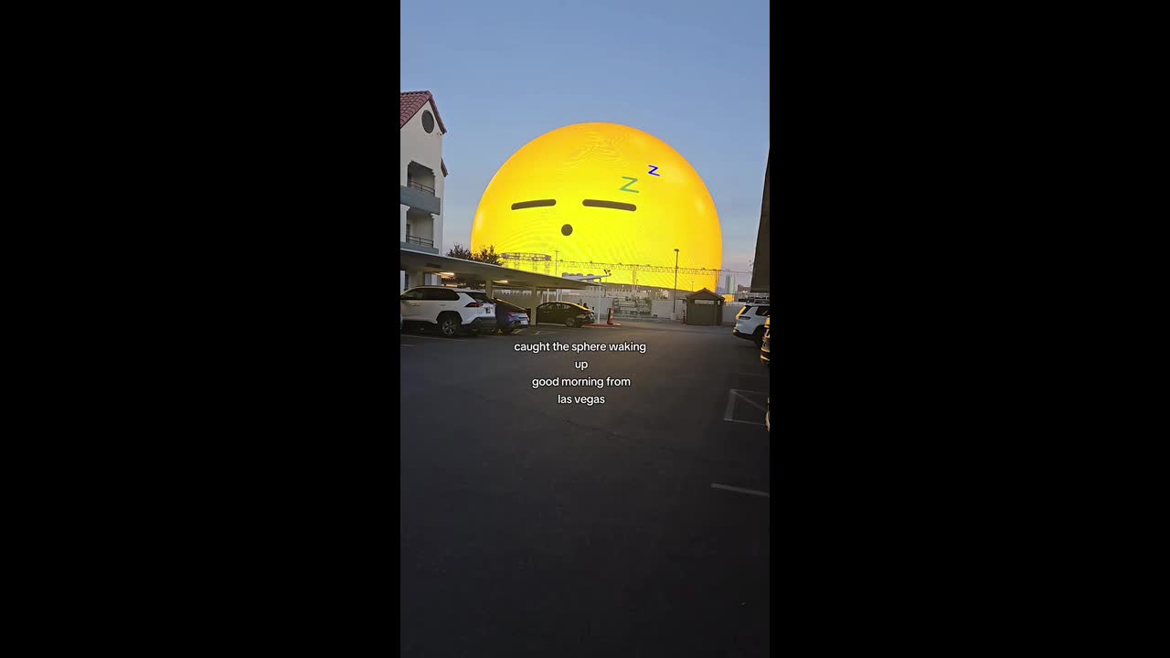 Millions have watched this video of Las Vegas' Sphere 'waking up' in ...