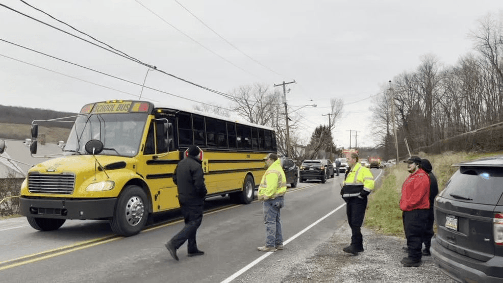 Boy, 7, struck by car while boarding school bus in Somerset County ...