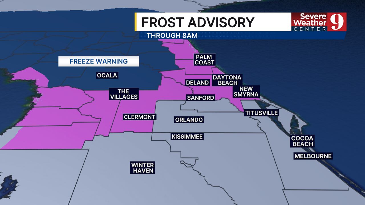 Freeze warning, frost advisory expire as sunshine starts to warm ...