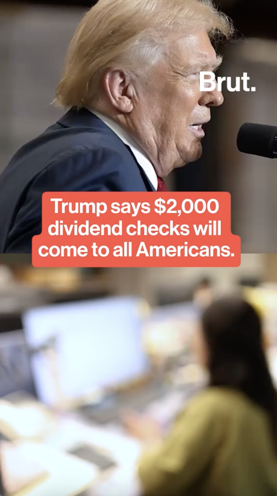 Trump says that $2,000 dividend checks will come to ll Americans