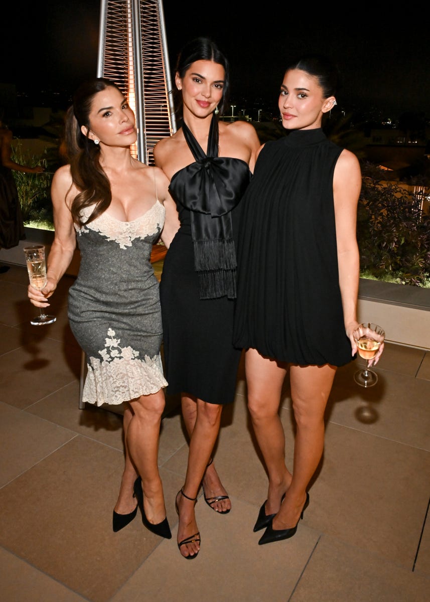 Kylie, Kendall Jenner, and Jen Lawrence Are Festive in All Black at ...
