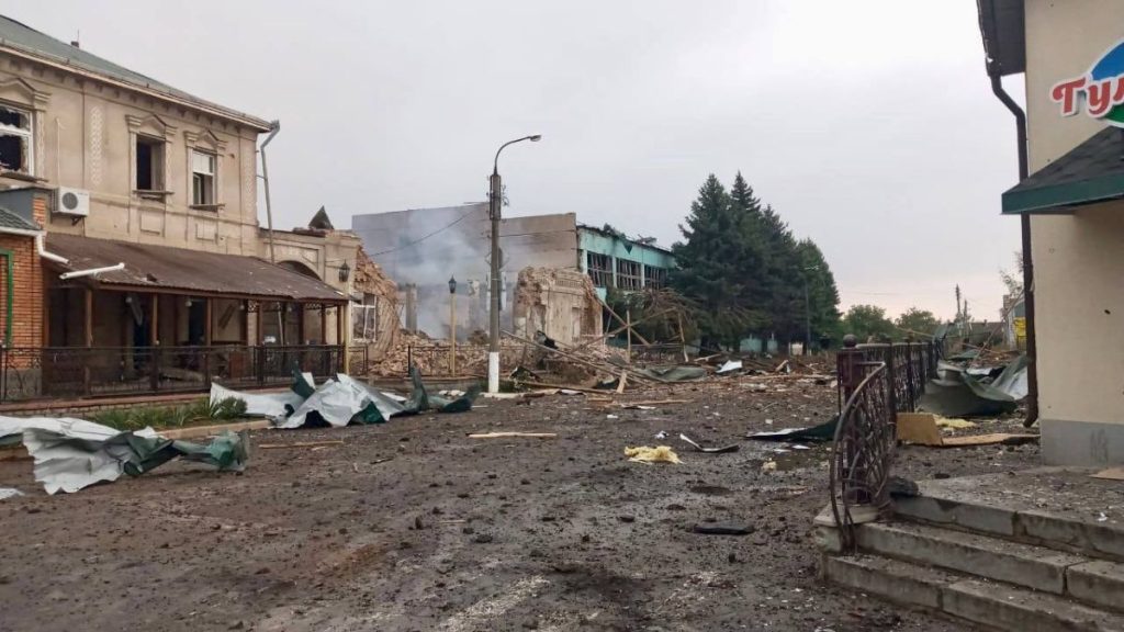 Military police building collapses in Russia