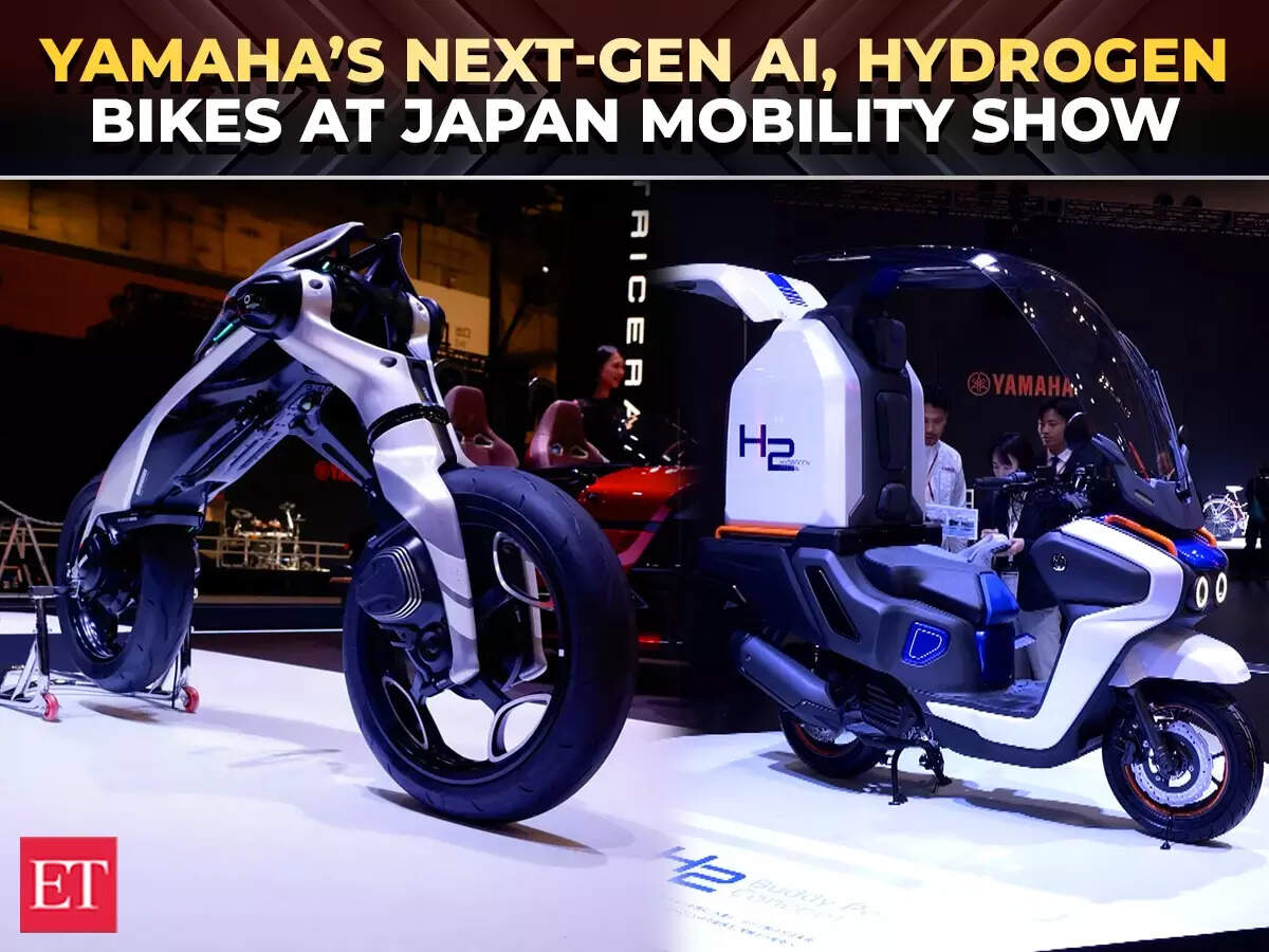 Yamaha unveils AI, Hydrogen & EV Motorcycles at Japan Mobility Show ...
