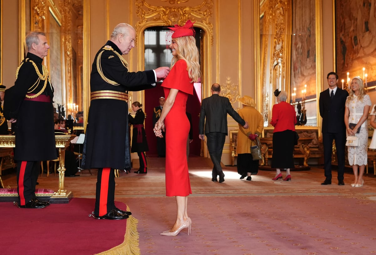 Tess Daly receives MBE from the King: 'Greatest honour of my career'