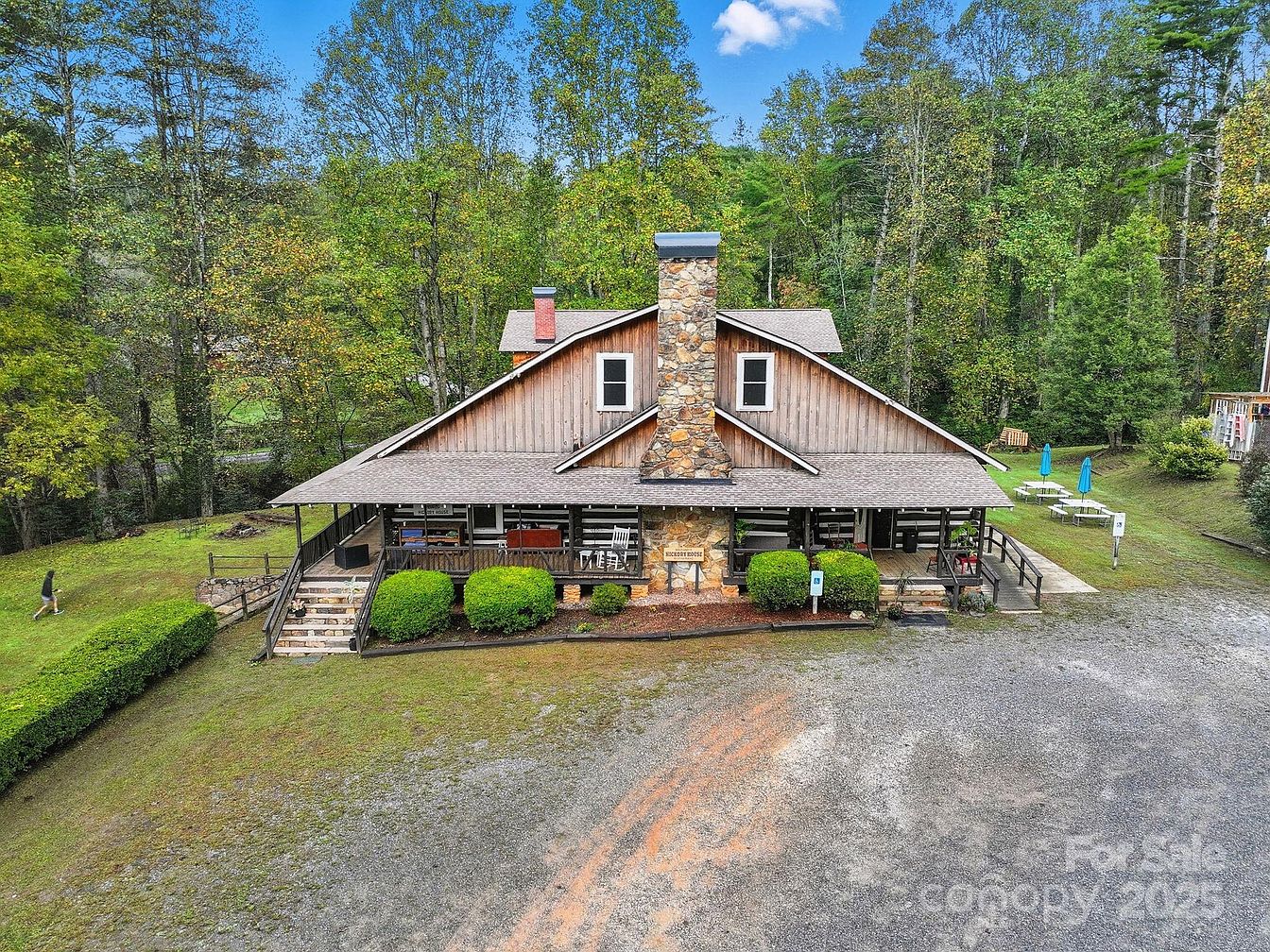 1930 Landmark Cabin in Brevard, North Carolina With a Stone Fireplace ...