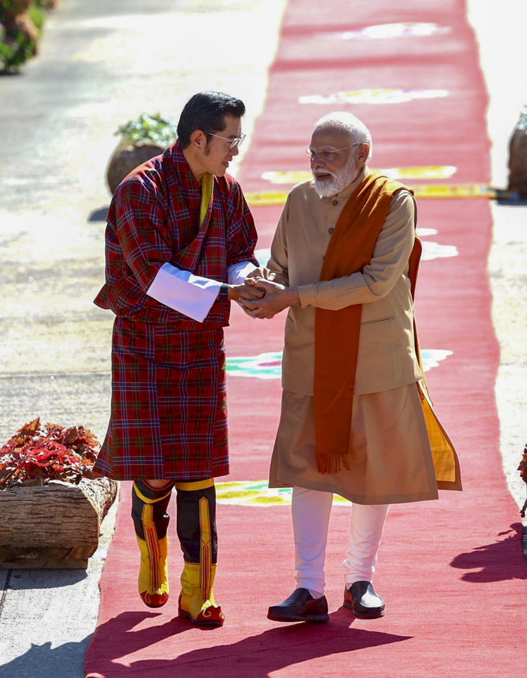 Bhutan's king, PM, top ministers greeted PM Modi, reflecting warmth in ties
