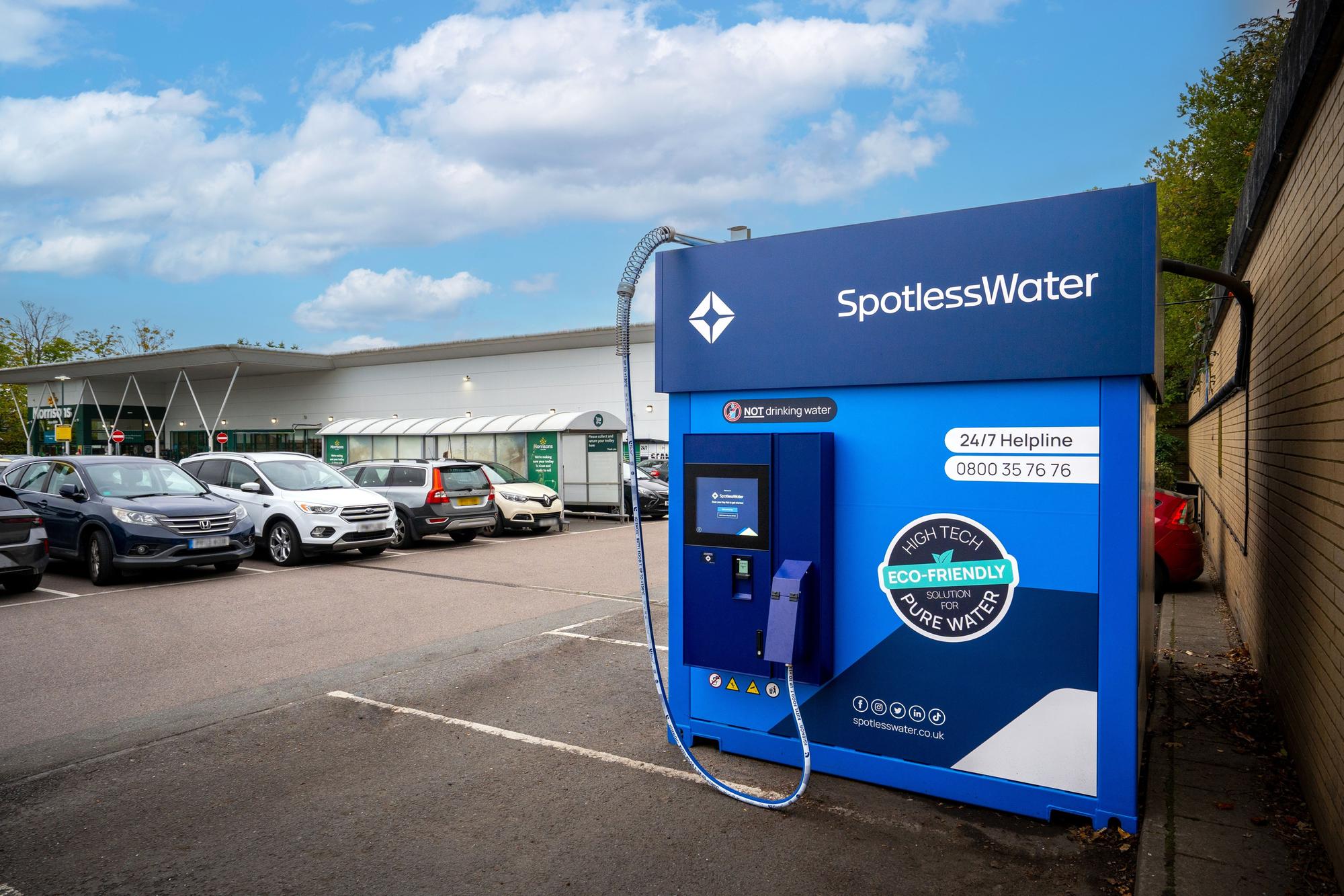 SpotlessWater launches new 24/7 pure water station at Morrisons Woking