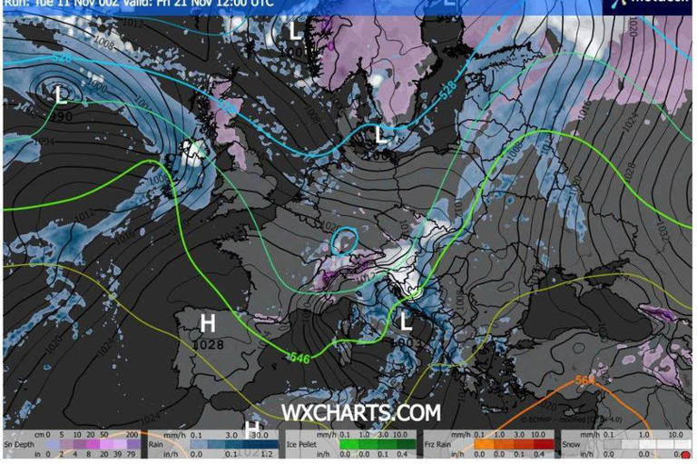 Ireland weather maps signal -2C Arctic blast hitting in days amid ...