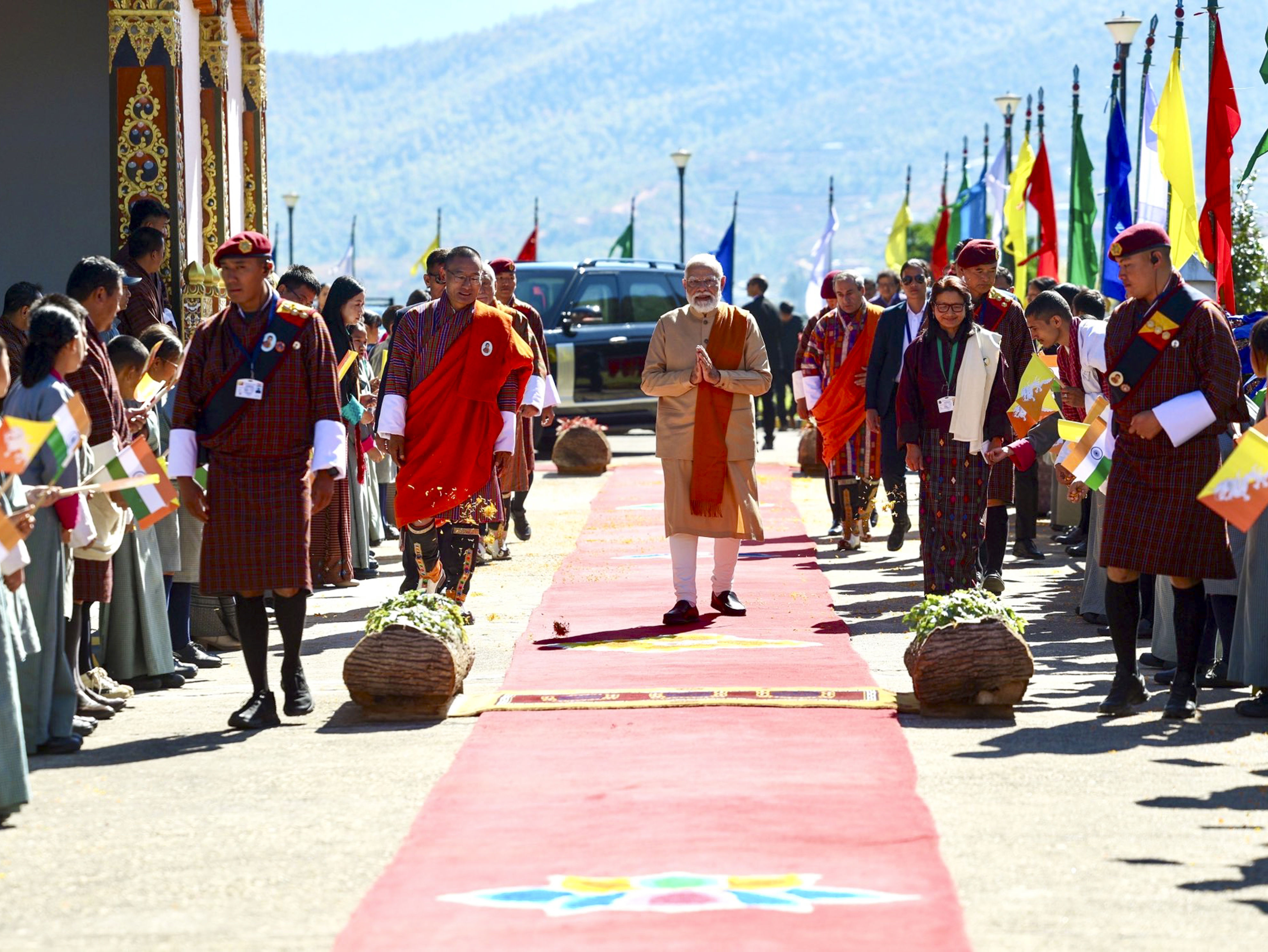Bhutan's king, PM, top ministers greeted PM Modi, reflecting warmth in ties