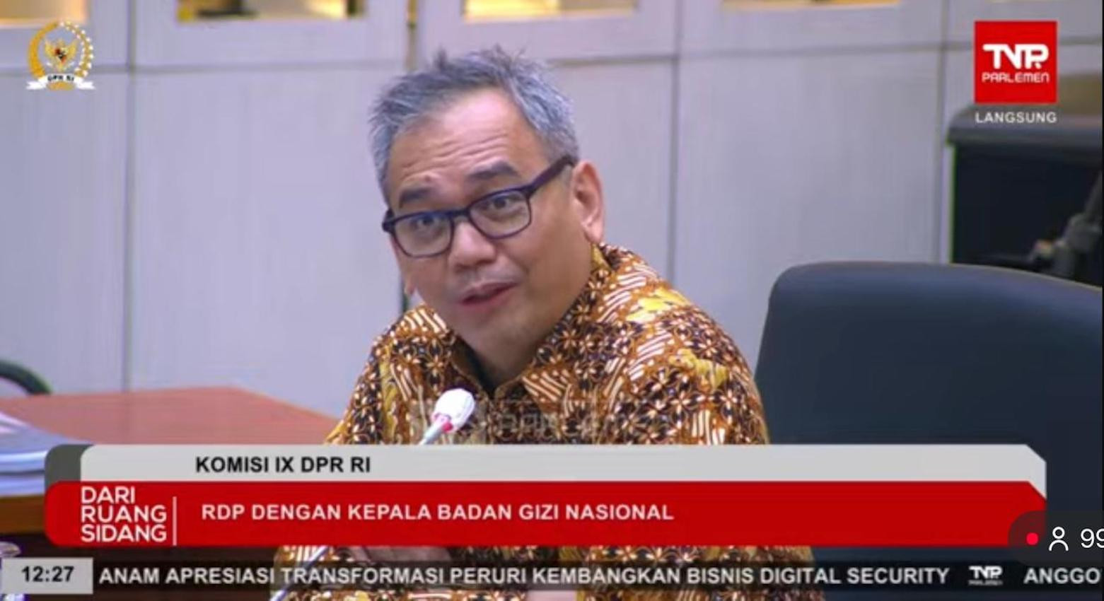 Sihar Sitorus Desak BGN Jelaskan Strategi Serapan Anggaran Rp 63 T dan ...