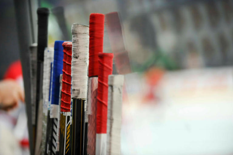 Wall of hockey sticks from area youth players will honor Colin Brown