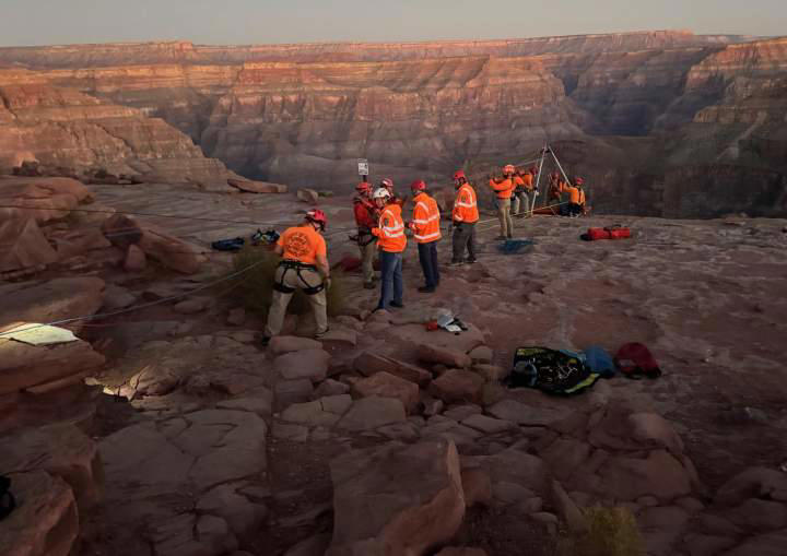 Man plummets to his death after slipping off edge of the Grand Canyon