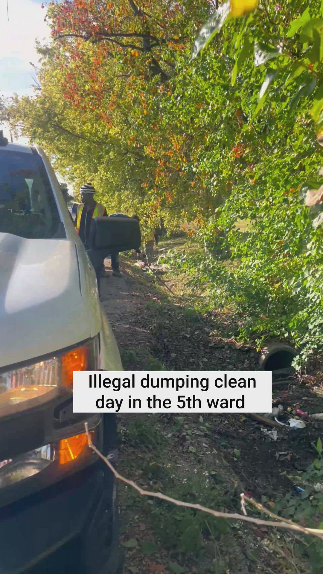 Illegal dumping 5th Ward clean up day