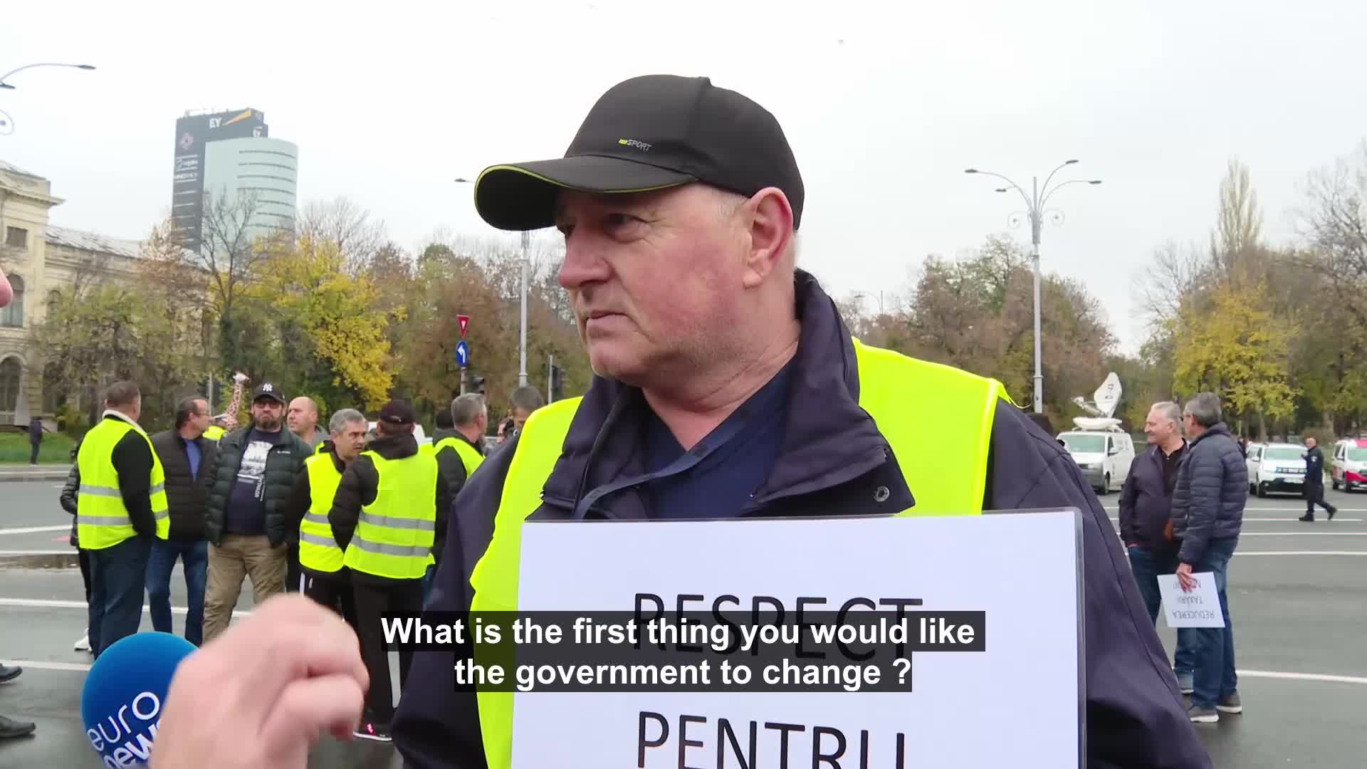 Thousands march through Bucharest in protest against austerity measures